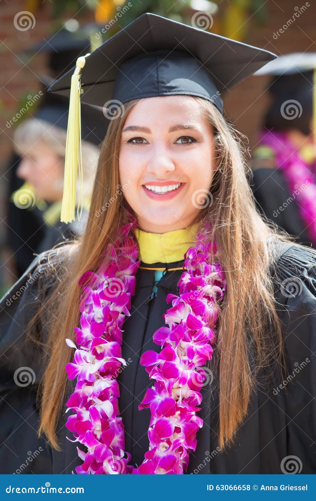 Smiling Single College Graduate Stock Photo - Image of graduation ...