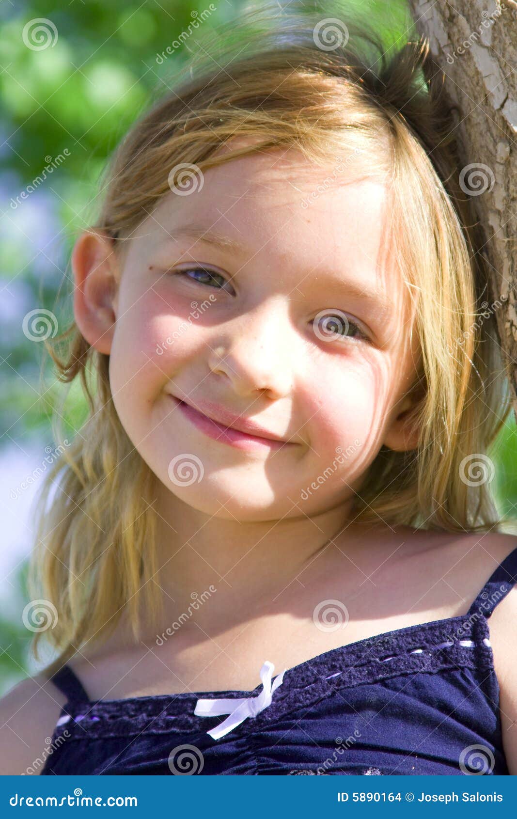Smiling six year old girl stock photo. Image of childhood - 5890164