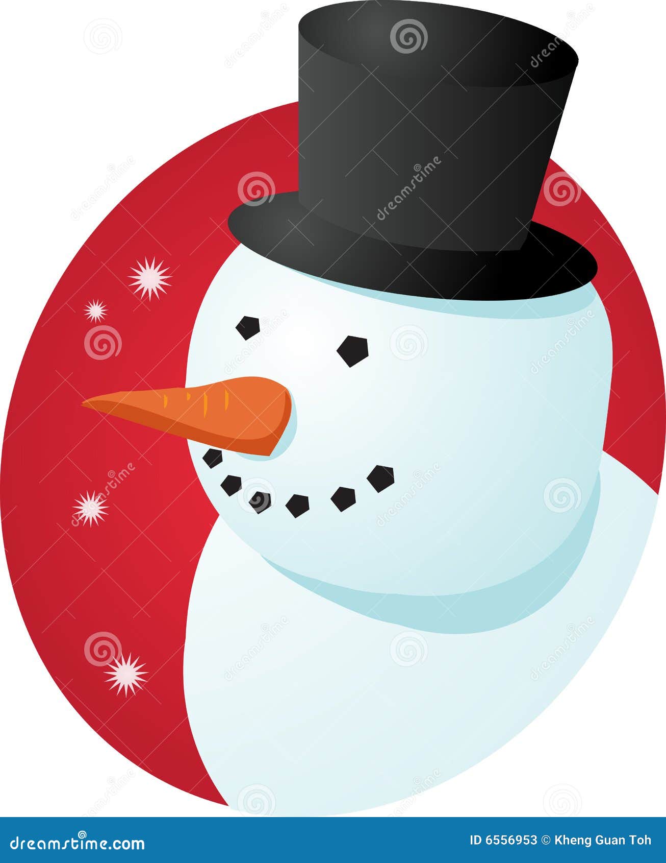 Smiling snowman stock vector. Illustration of snow, traditional - 6556953