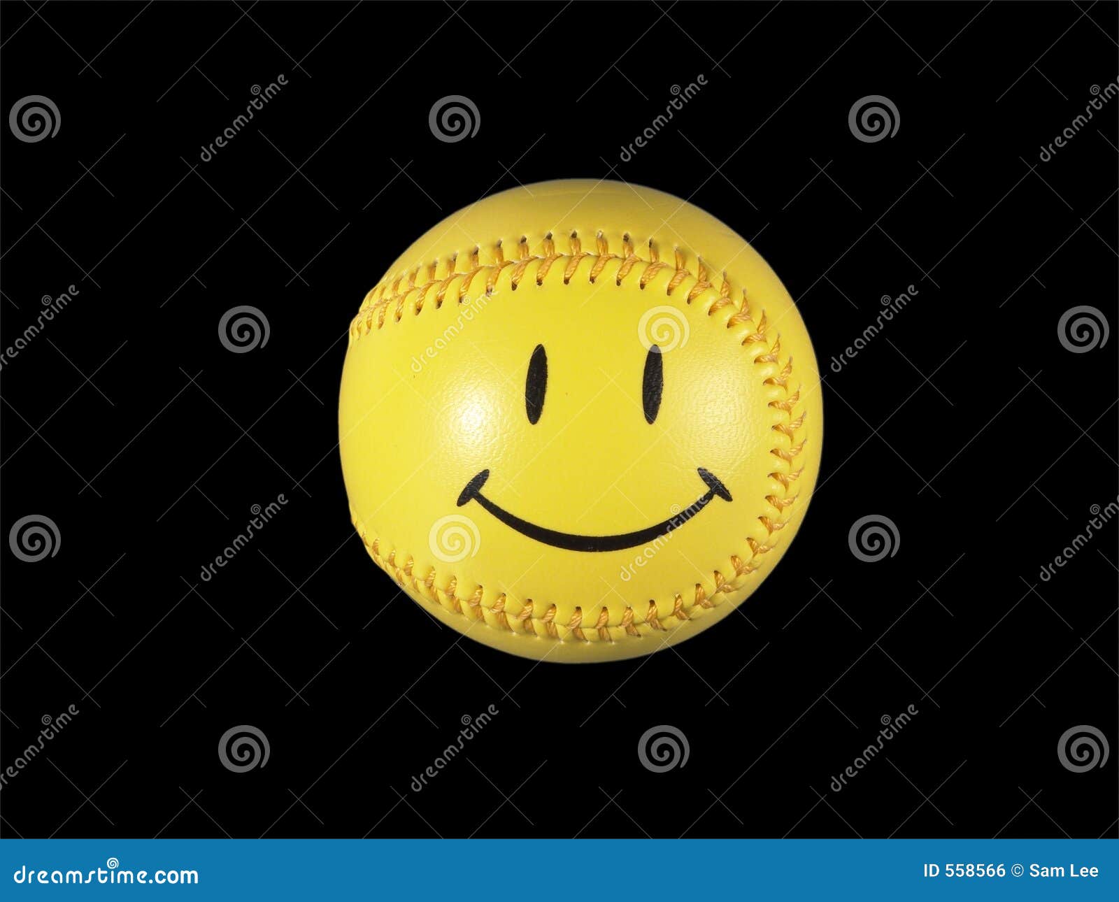 Smiling Softball / Baseball Stock Photo - Image of black, face: 558566