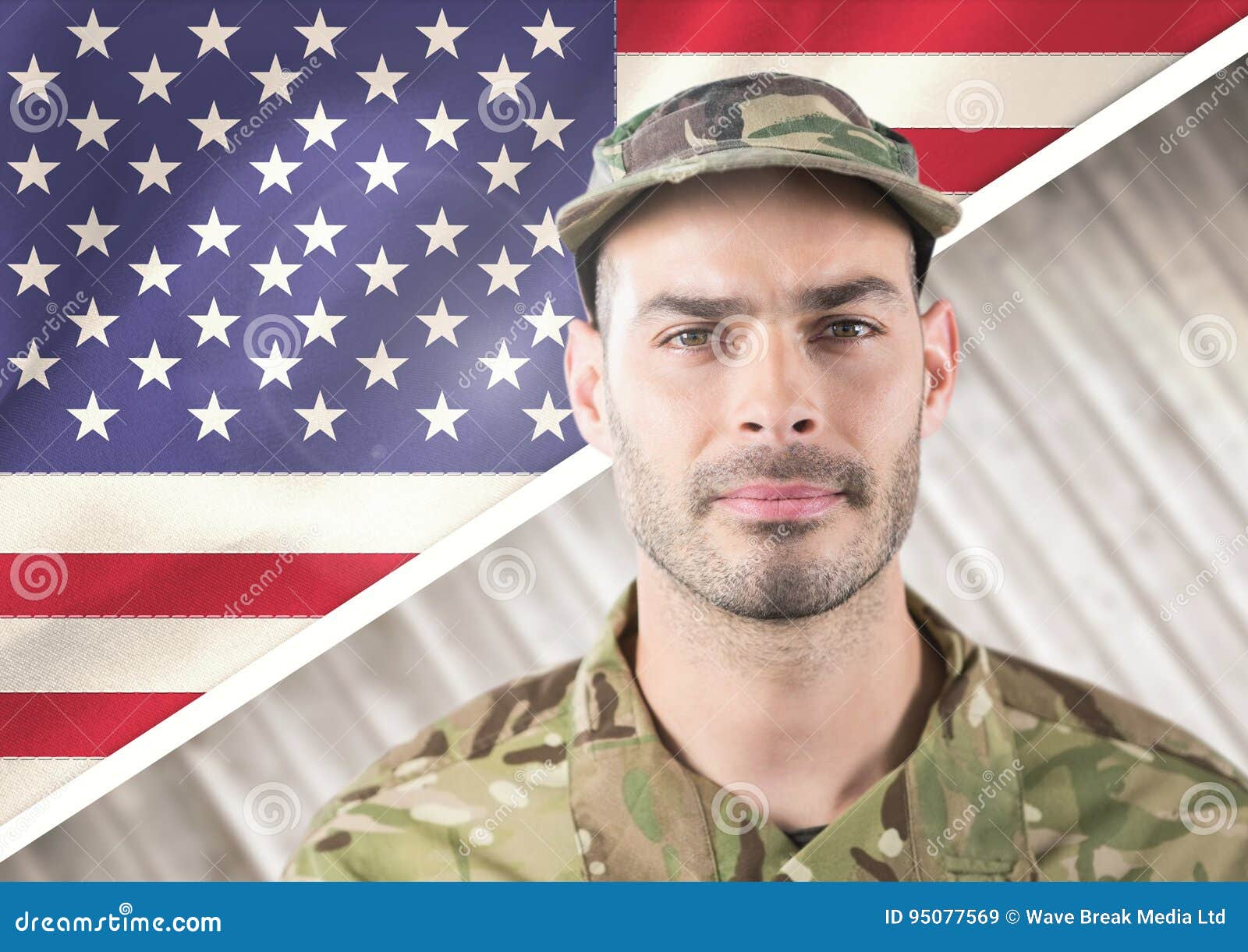 Smiling Soldier for Independence Day Stock Image - Image of lens ...