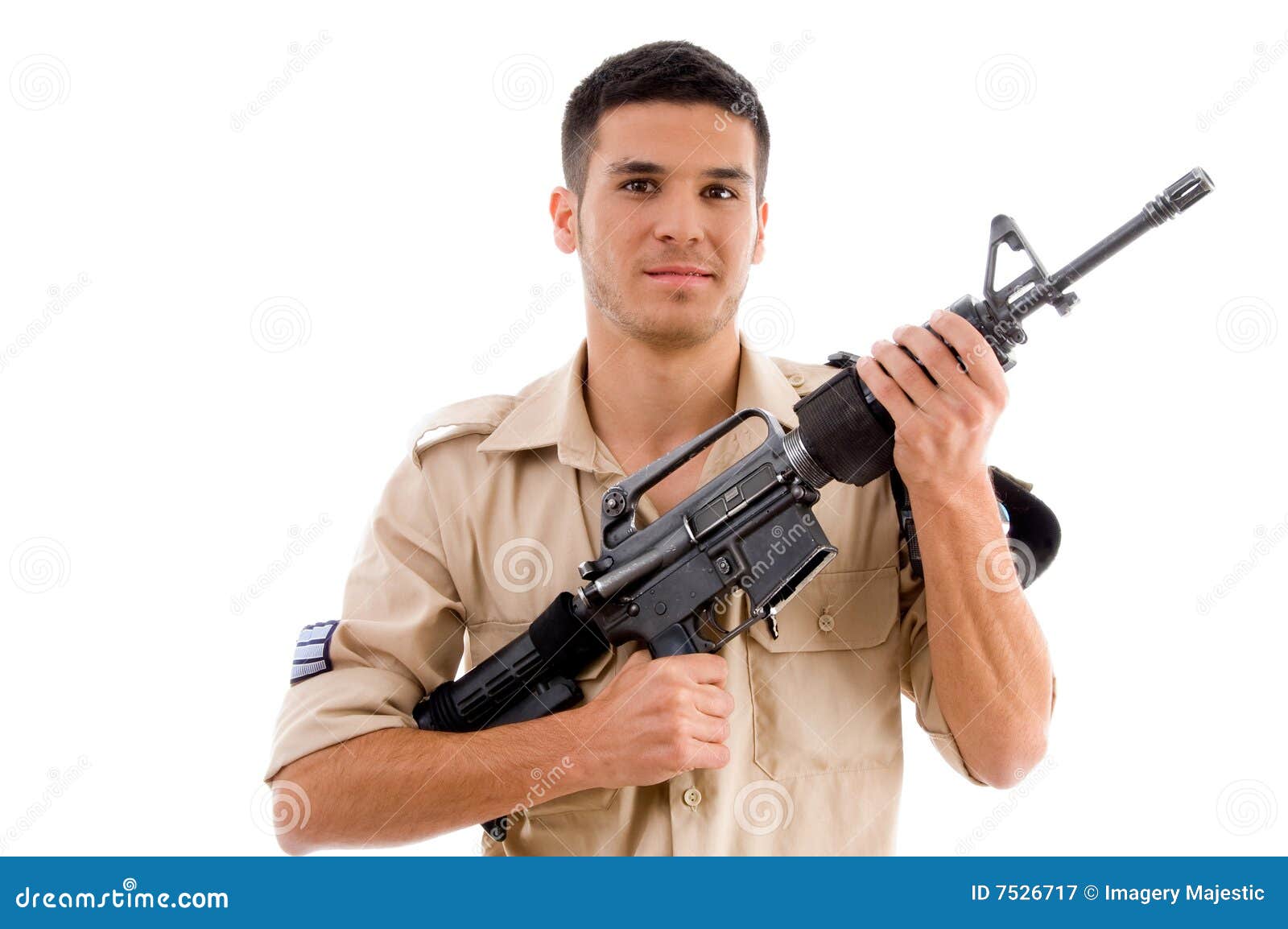 Soldier Posing With PPSh-41 Submachine Gun Royalty-Free Stock Photo ...