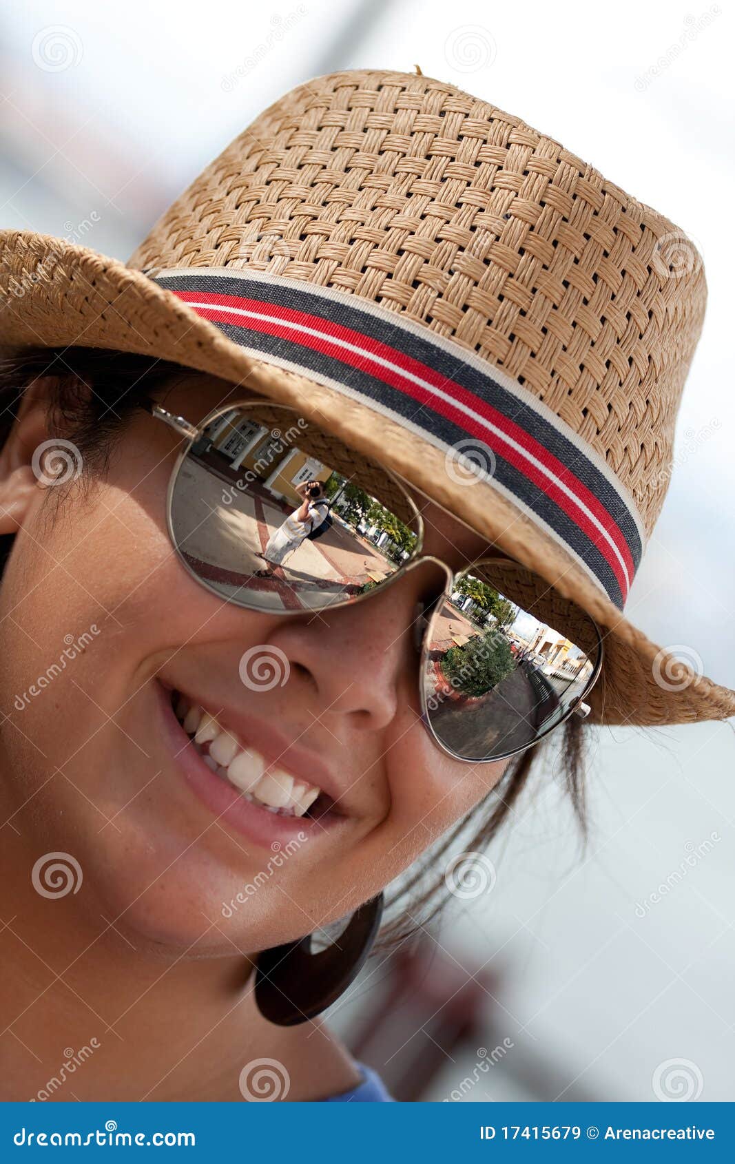 Smiling Spanish Woman stock image. Image of rican, brunette - 17415679