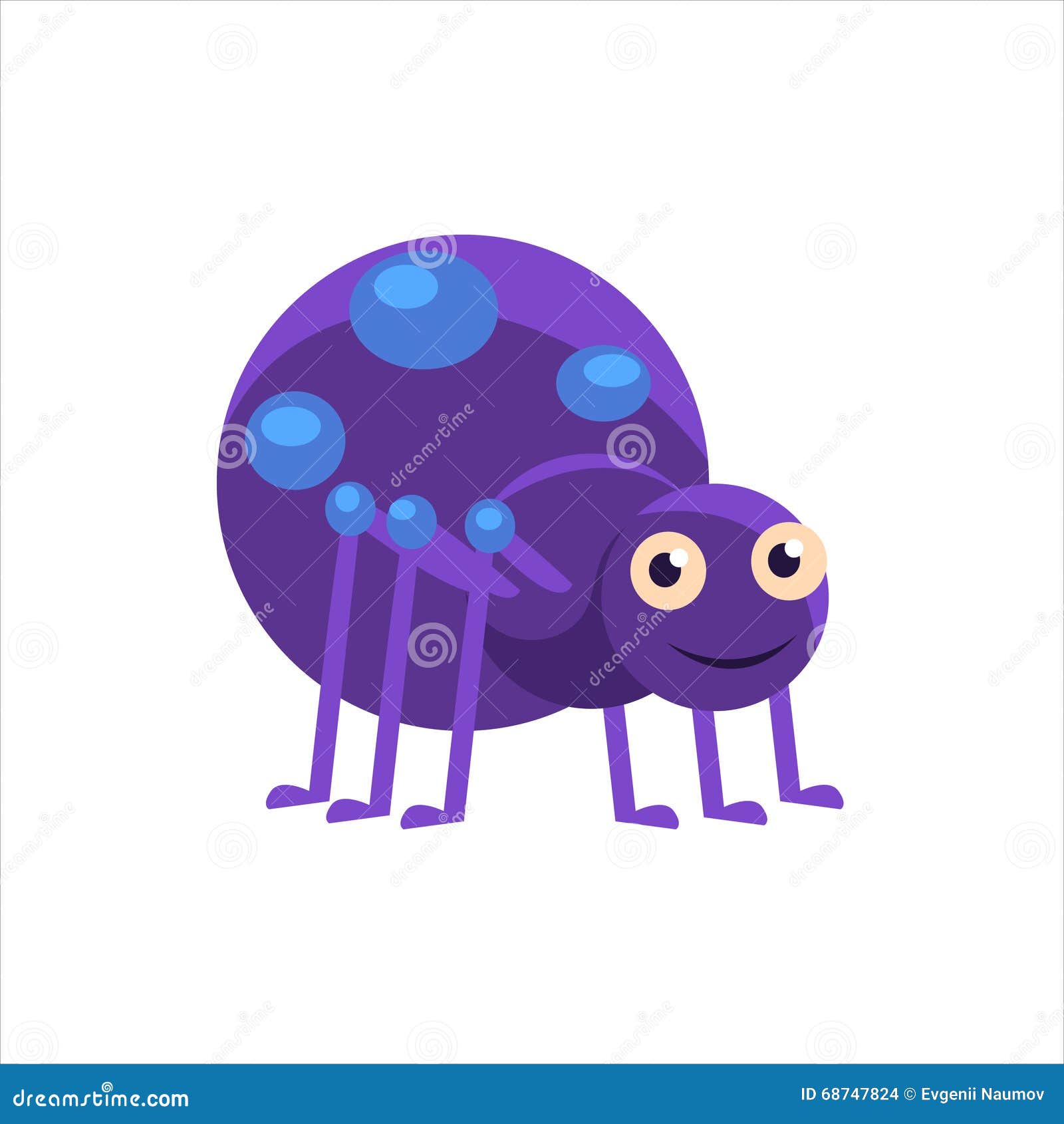 Smiling Spider Icon stock vector. Illustration of friendly - 68747824