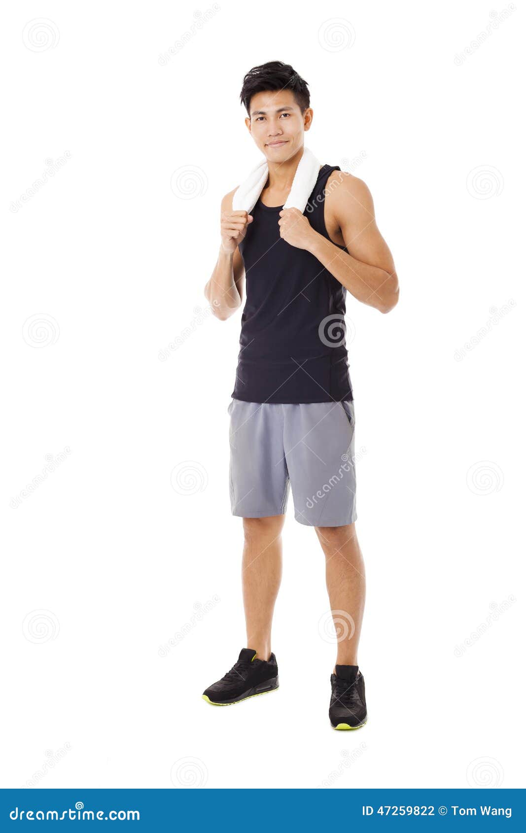Smiling sportive young man stock photo. Image of active - 47259822