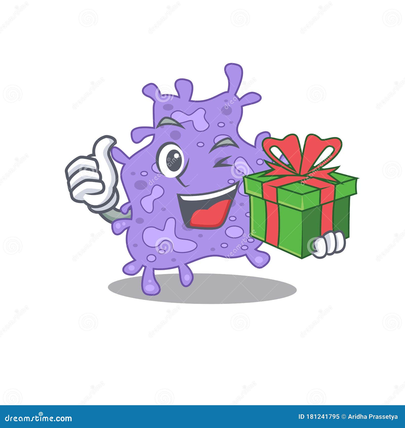 Smiling Staphylococcus Aureus Cartoon Design Style Has A Board Vector ...