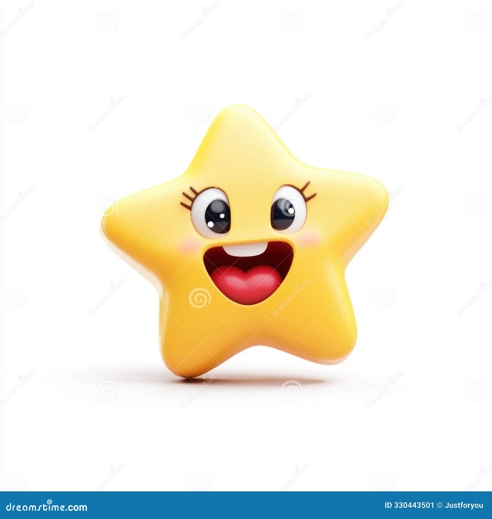 Smiling Star Emoji Character Royalty-Free Cartoon | CartoonDealer.com ...