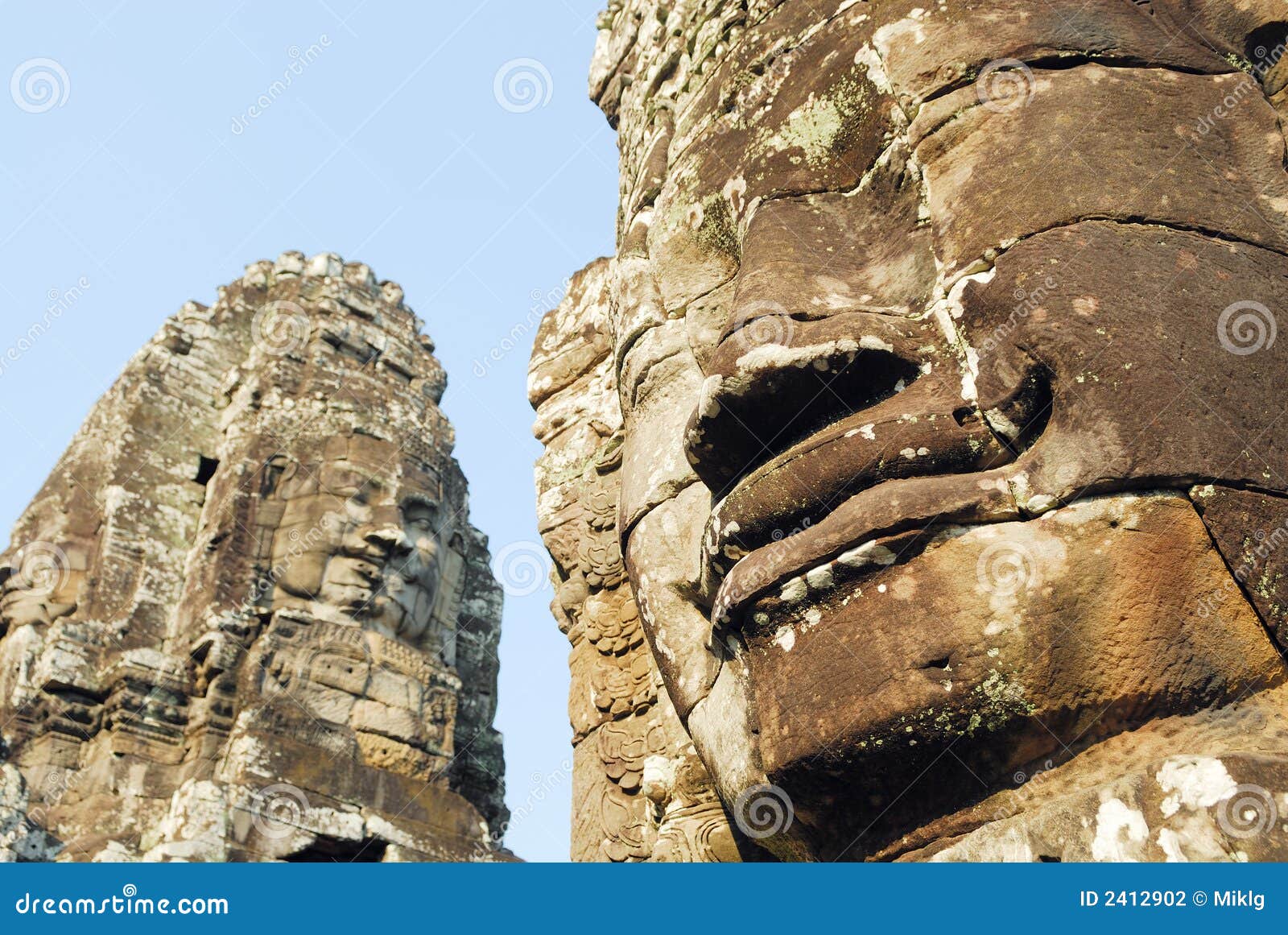 Smiling stone face stock photo. Image of antiquity, history - 2412902