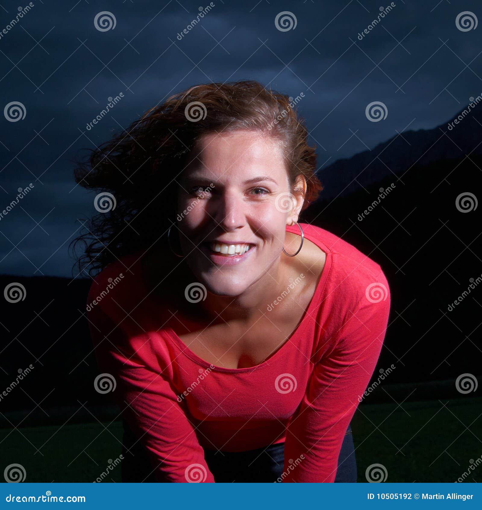 Smiling through the storm stock photo. Image of confident - 10505192