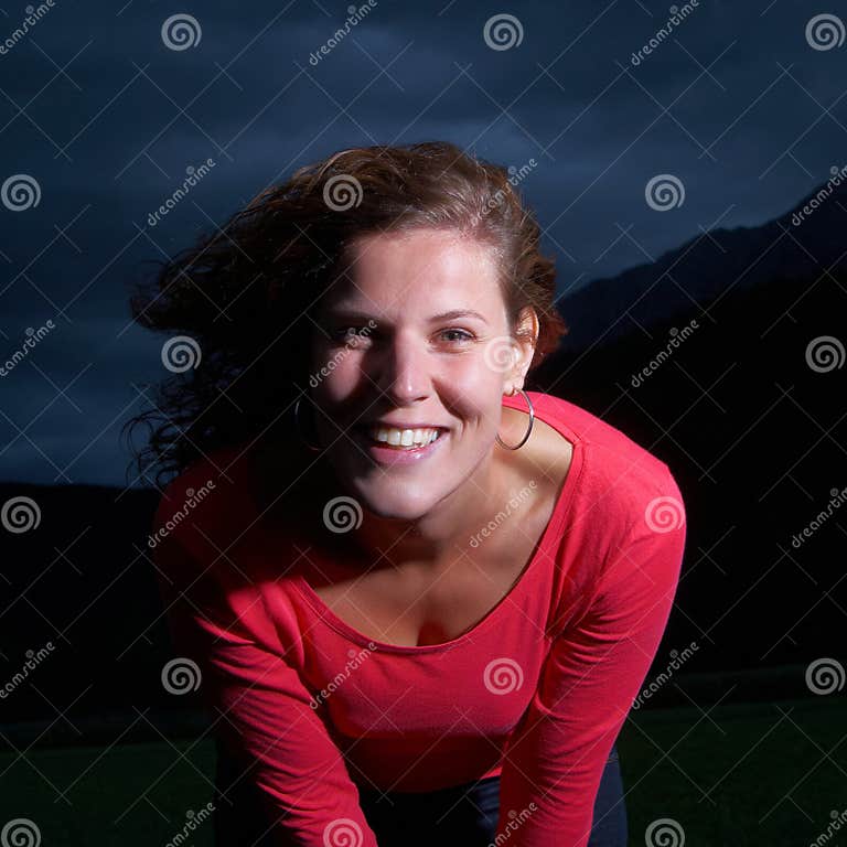 Smiling through the storm stock photo. Image of confident - 10505192
