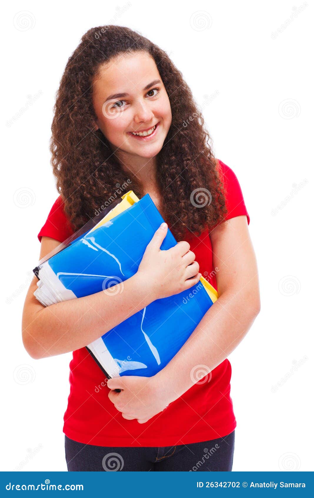 Smiling student stock photo. Image of child, stand, back - 26342702