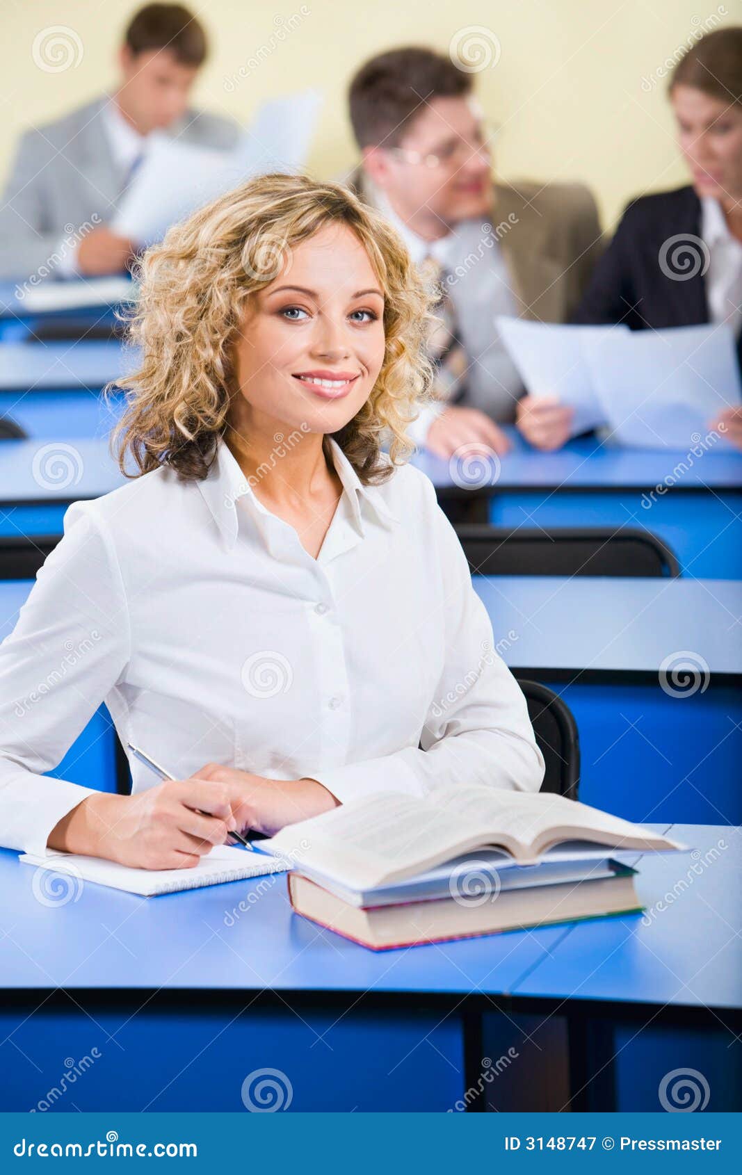 Smiling student stock image. Image of employee, business - 3148747