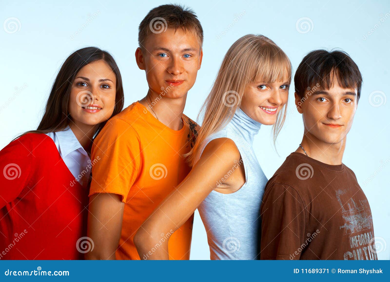 Smiling students stock image. Image of group, cooperation - 11689371