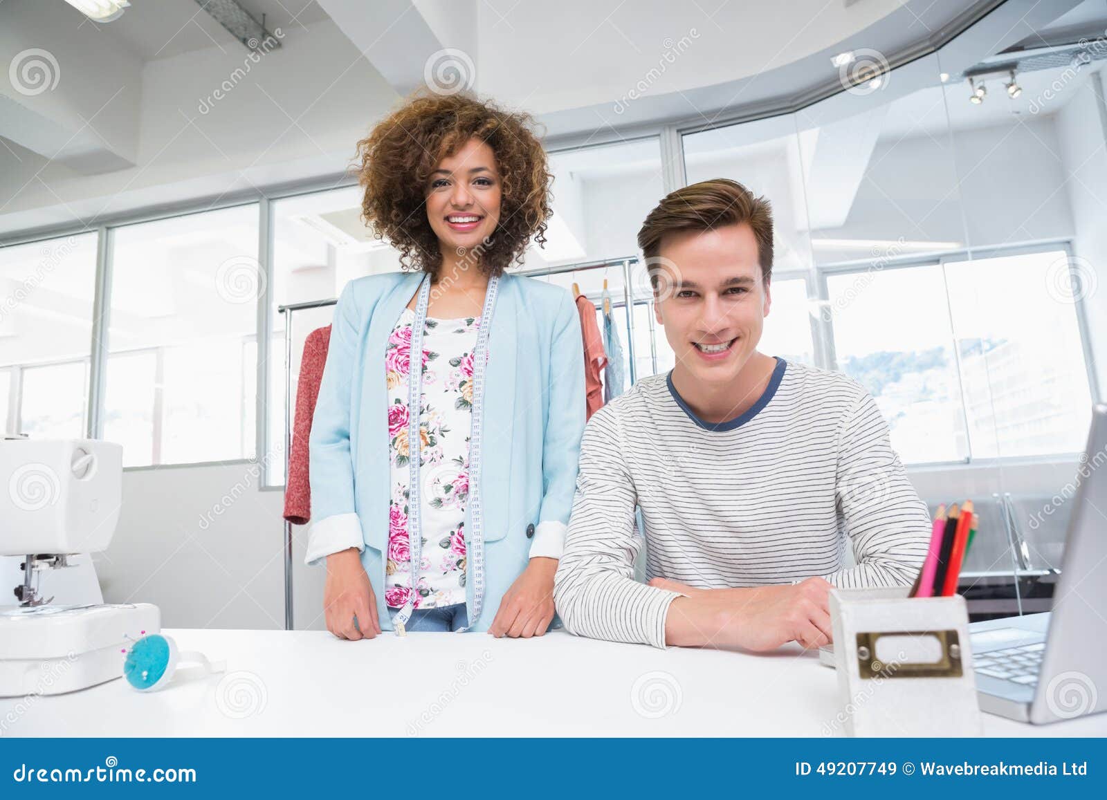 Smiling Students Posing in Classroom Stock Image - Image of college ...