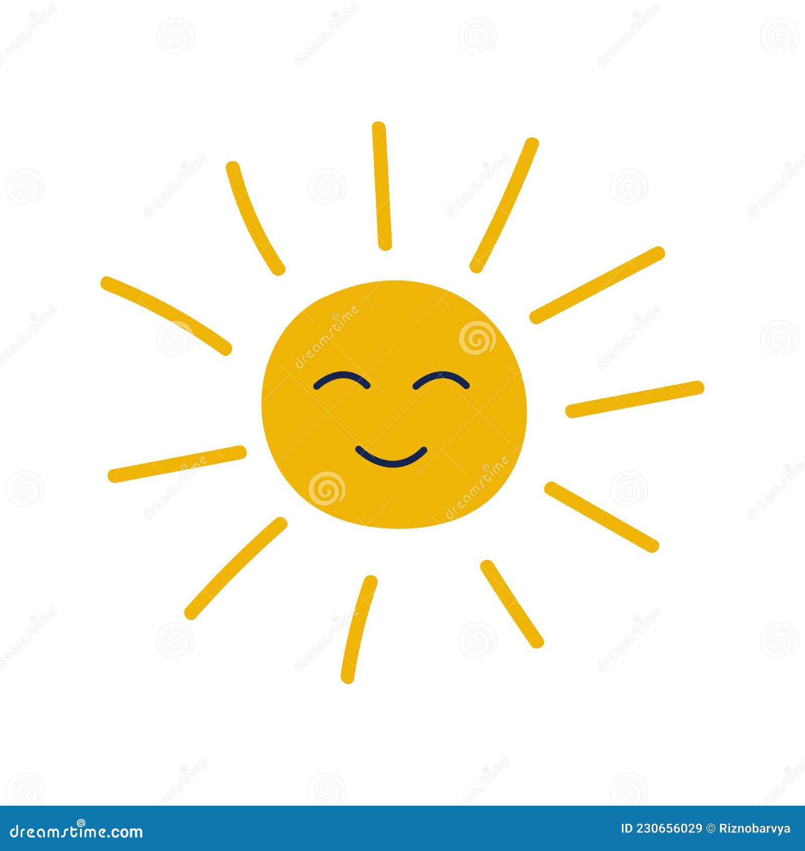 Smiling Sun. Design Element for Nursery, Postcards, Textiles Stock ...