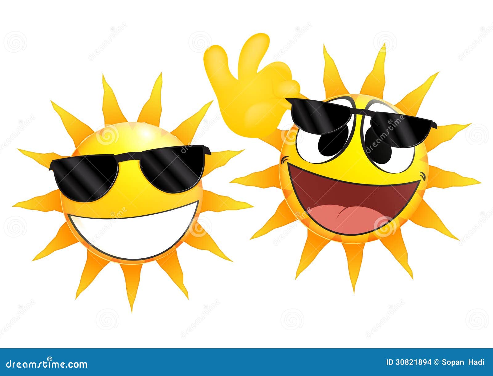 Smiling Sun Emoticon Holding a Glasses Stock Vector - Illustration of ...