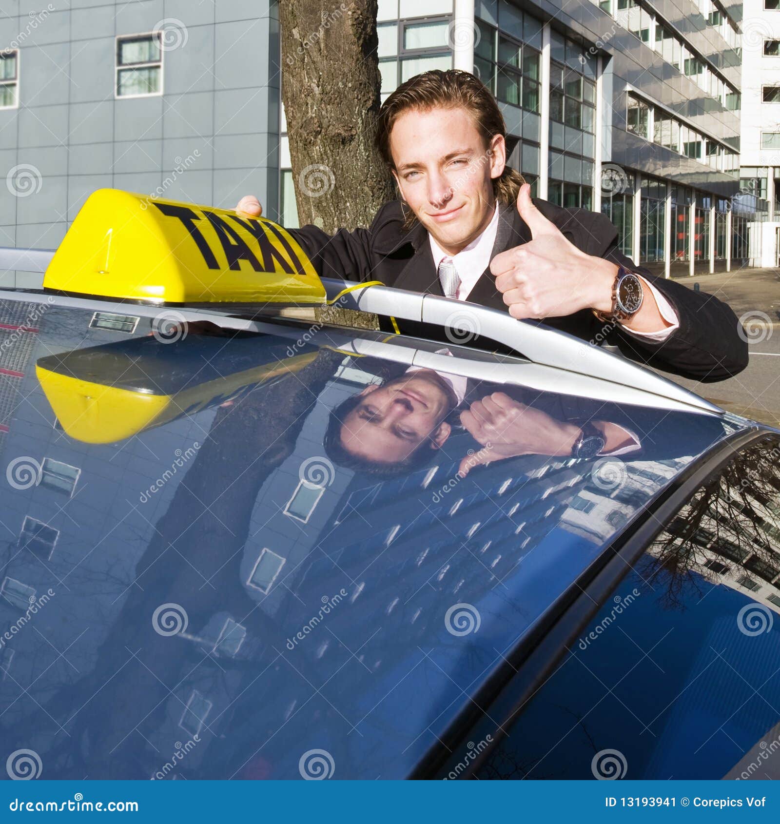 Smiling taxi driver stock image. Image of smiling, district - 13193941