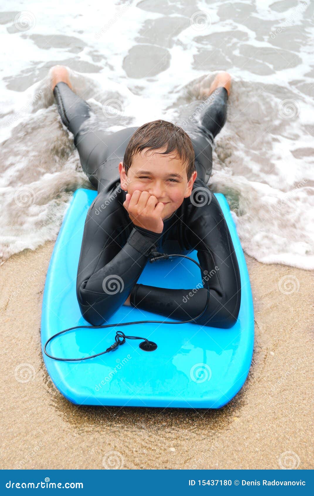 Smiling Teenage Surfer stock photo. Image of delight - 15437180