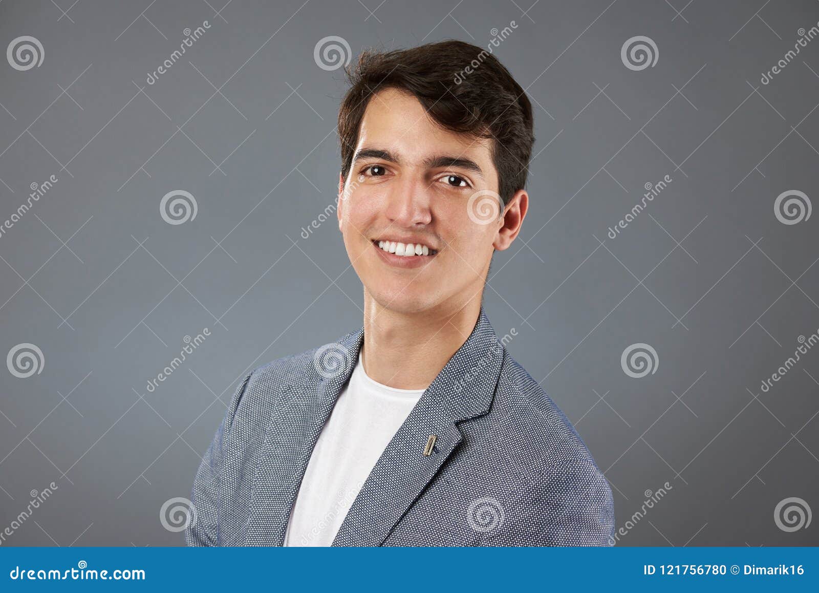 Smiling with Teeth Latin Man Stock Photo - Image of positive, latin ...