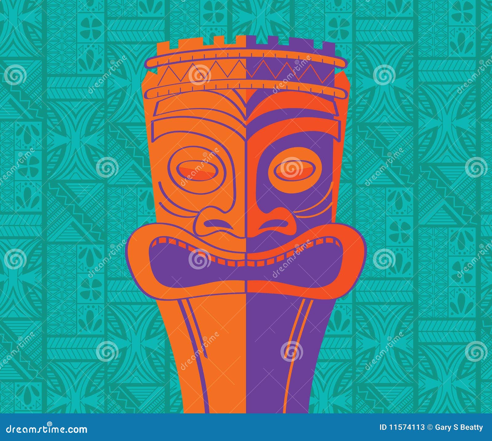 Smiling Tiki With Background Royalty-Free Stock Photography ...