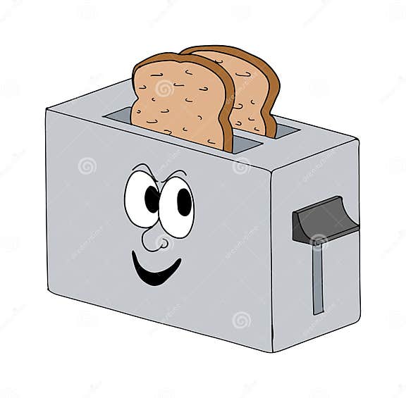 Smiling toaster stock illustration. Illustration of kitchen - 2267923