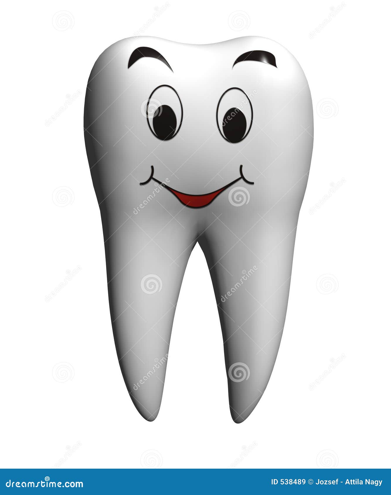 Smiling Tooth Brushing Itself Cartoon Vector | CartoonDealer.com #175529465