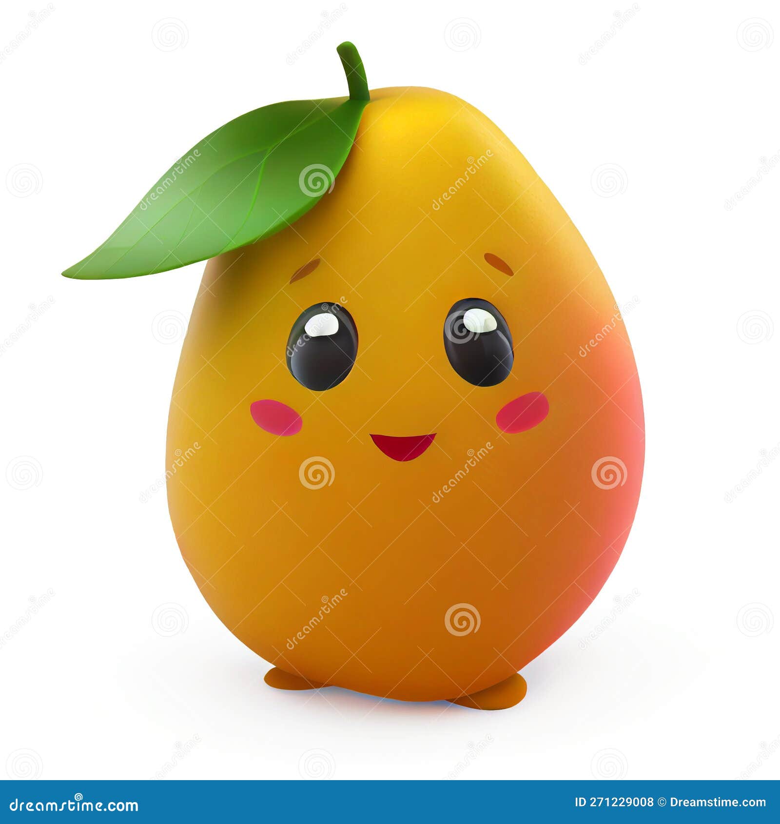 Smiling Toy Mango, Ai Generation Stock Illustration - Illustration of ...