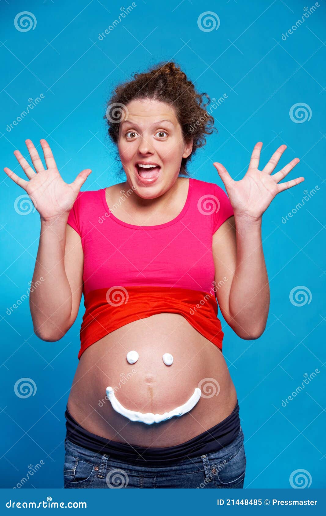 Smiling tummy stock image. Image of attractive, parent - 21448485