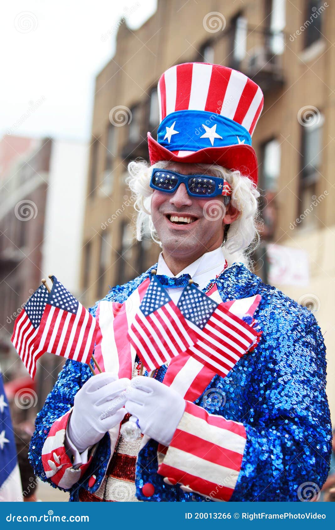 Smiling Uncle Sam editorial photo. Image of costume, holiday - 20013266