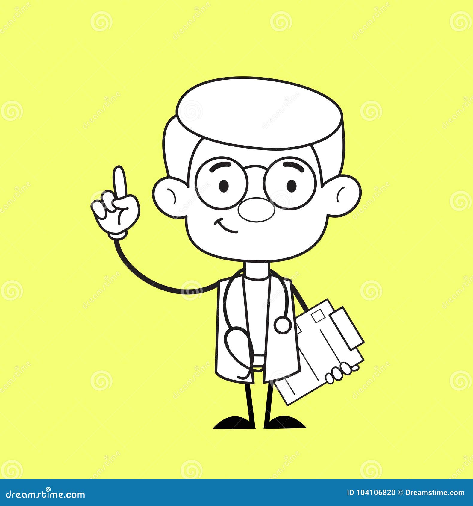 Urologist Vector. Cartoon. Isolated Art On White Background. Flat ...