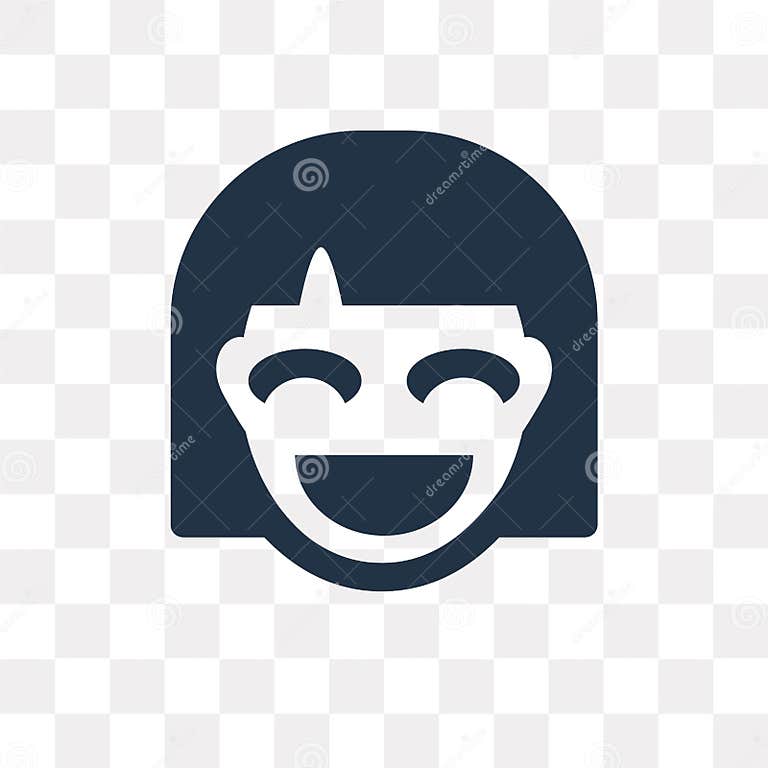 Smiling Vector Icon Isolated on Transparent Background, Smiling Stock ...