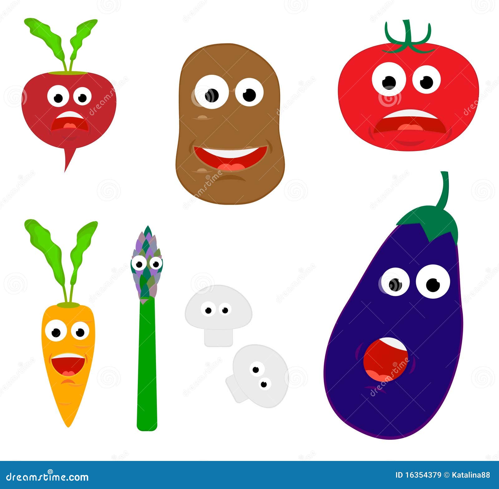 Smiling vegetables stock vector. Illustration of design - 16354379