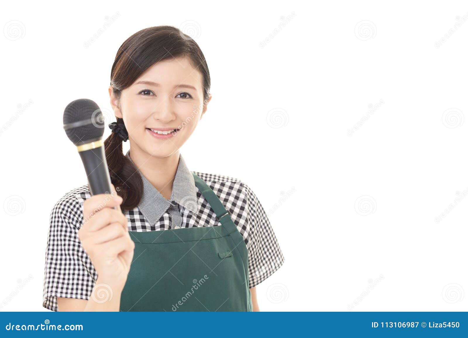 A smiling waitress stock image. Image of person, facial - 113106987