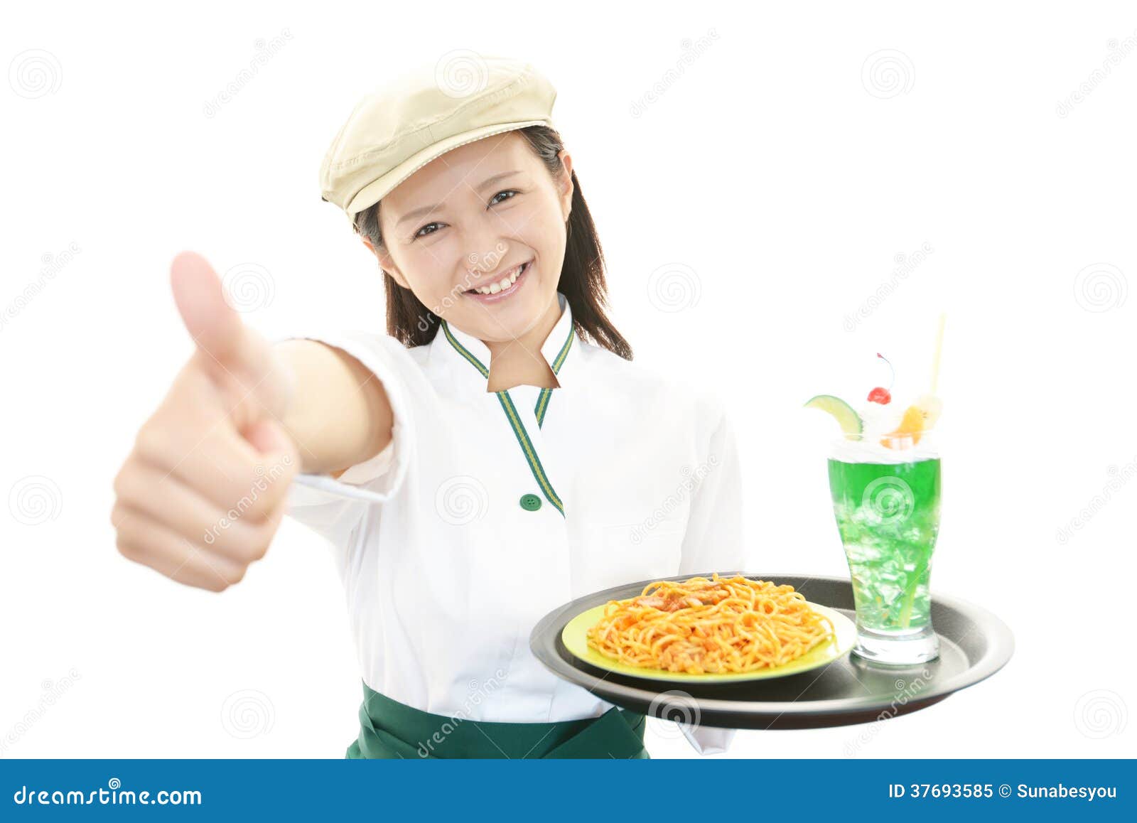 Smiling waitress stock image. Image of jobs, model, human - 37693585