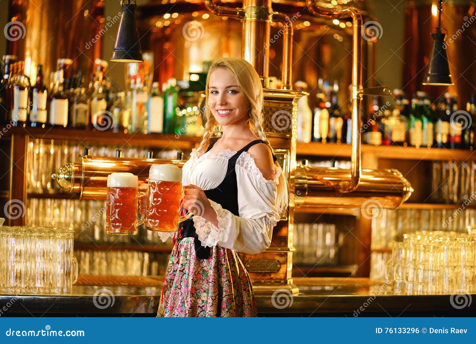 Smiling waitress stock photo. Image of social, smiling - 76133296