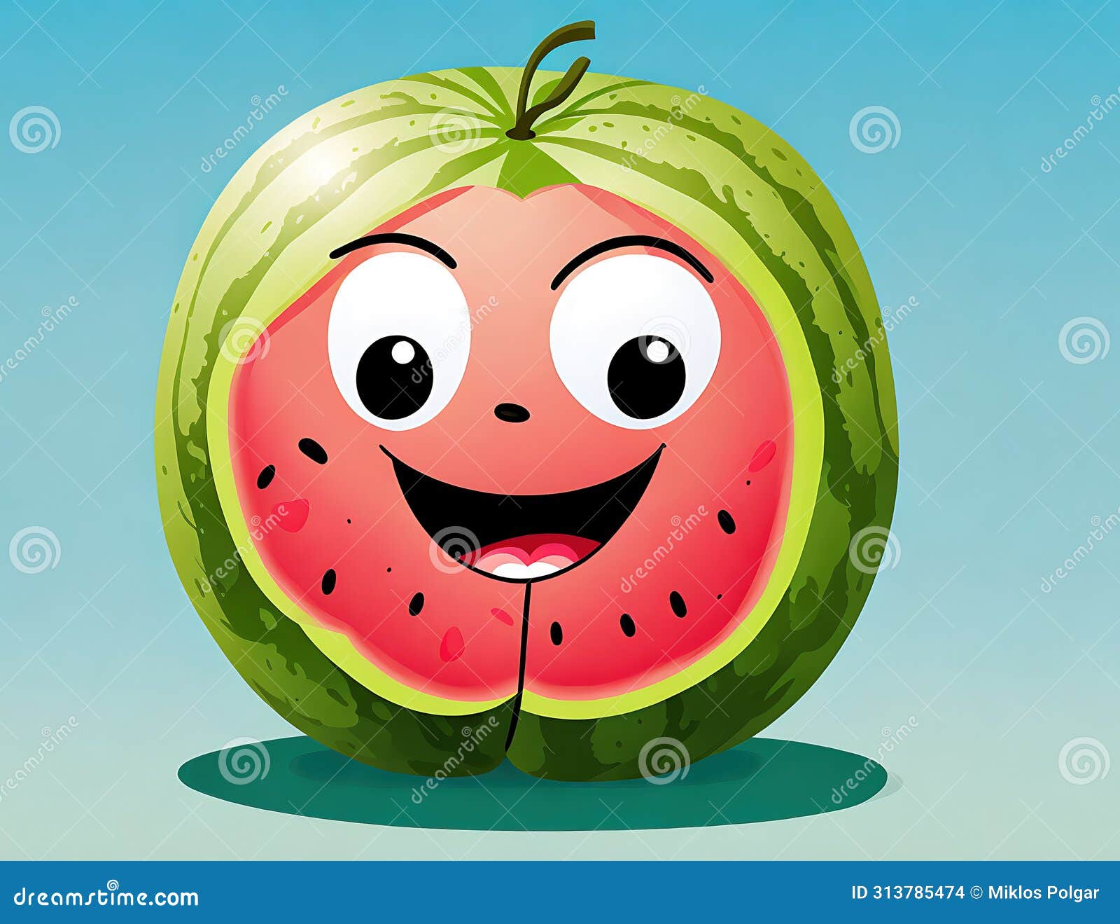 Smiling Watermelon stock photo. Image of grinning, juicy - 313785474