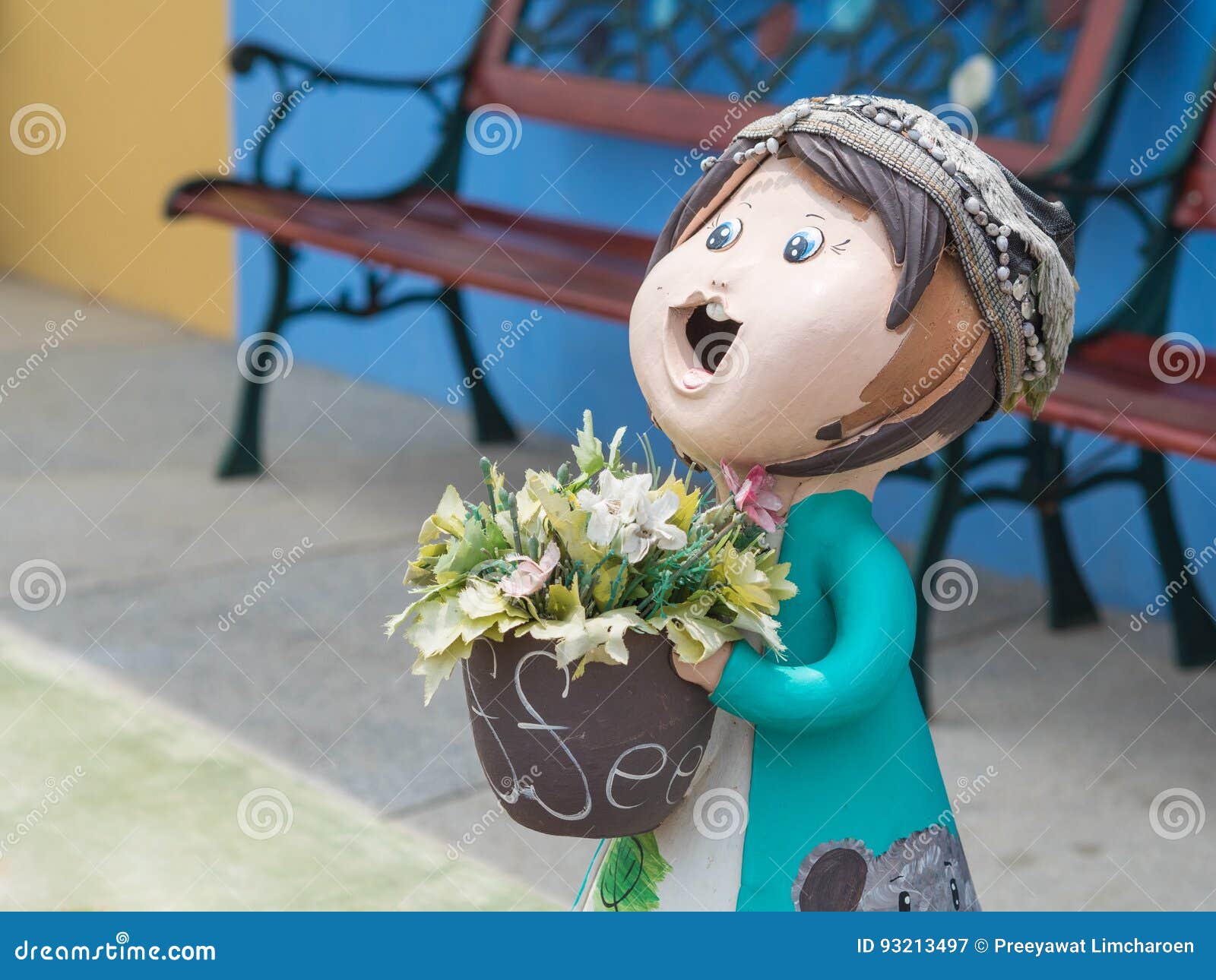 Smiling welcome girl doll stock image. Image of beautiful - 93213497