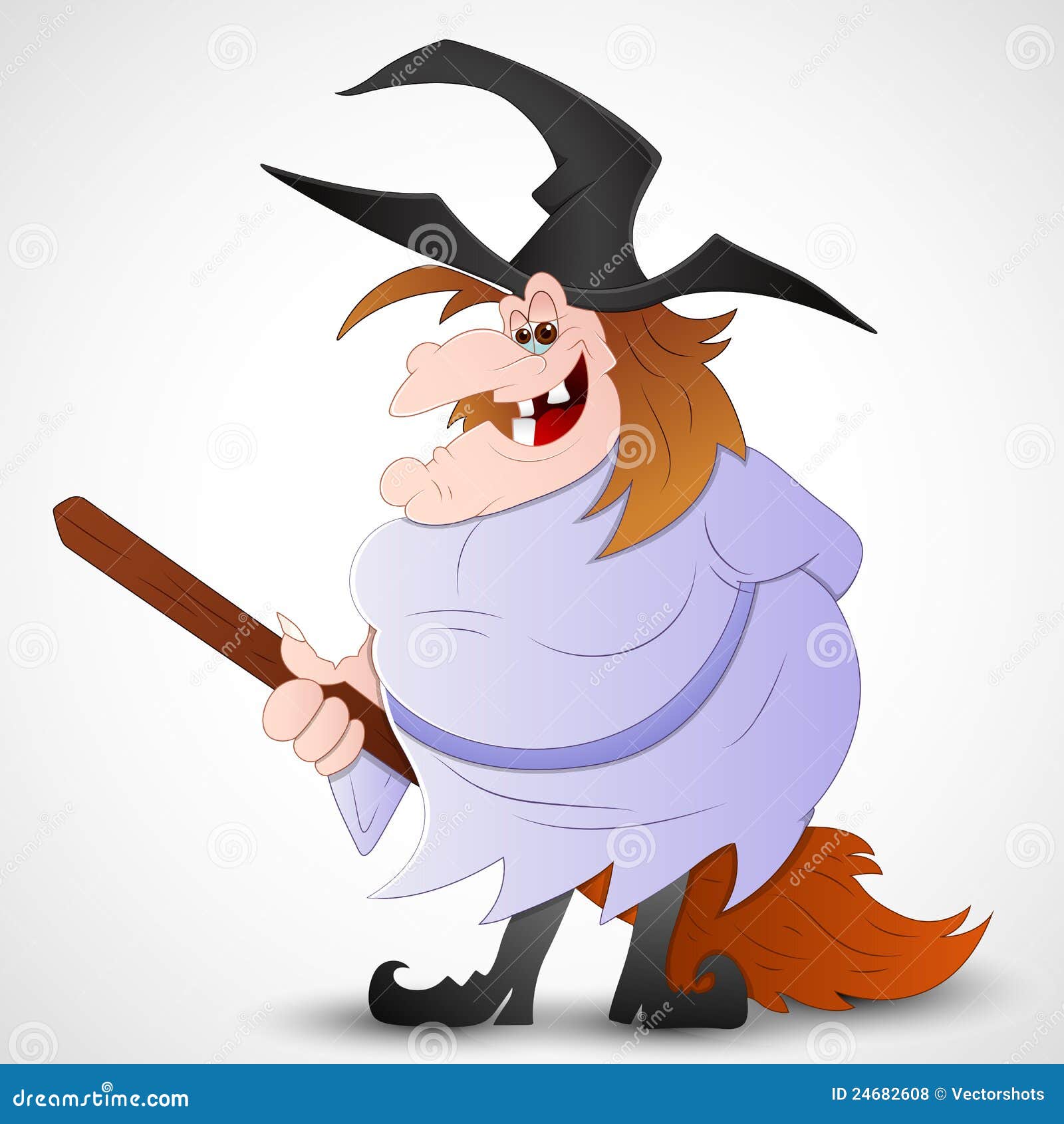 Smiling Witch stock illustration. Illustration of evil - 24682608