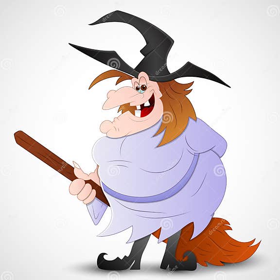 Smiling Witch stock illustration. Illustration of evil - 24682608
