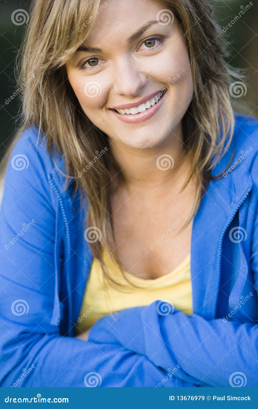 Smiling Woman stock image. Image of outdoors, nature - 13676979