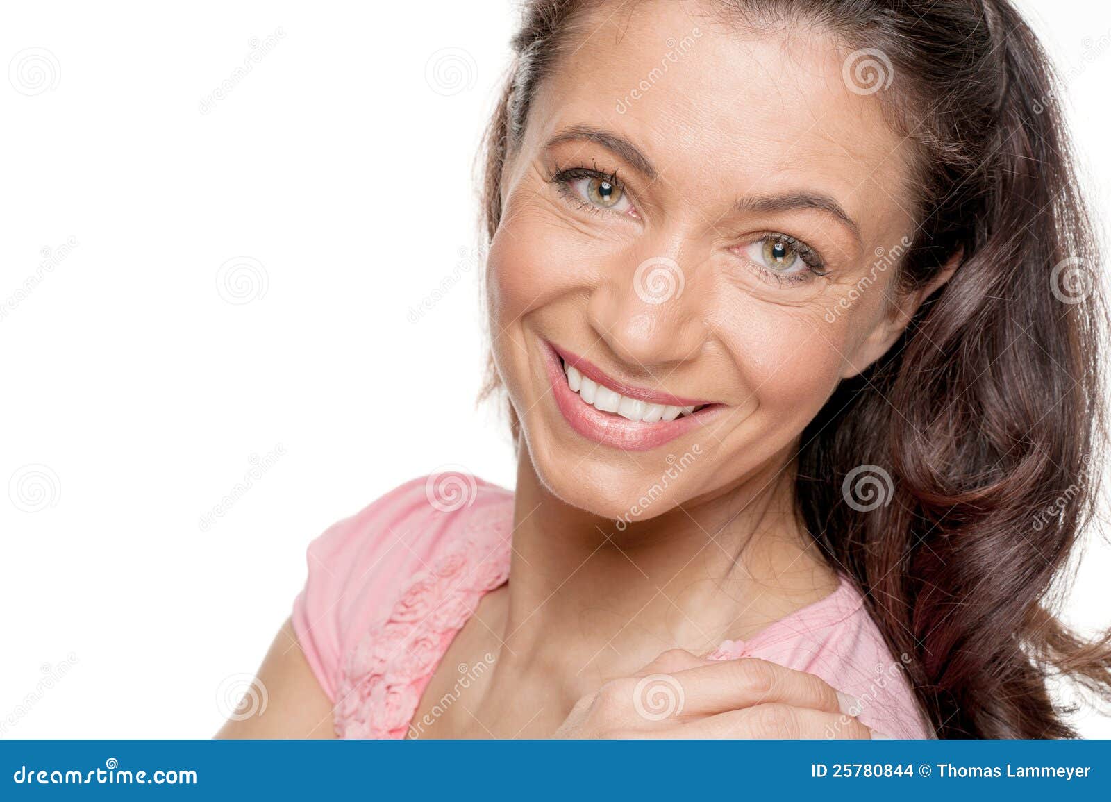 Smiling woman stock photo. Image of beauty, model, joyful - 25780844