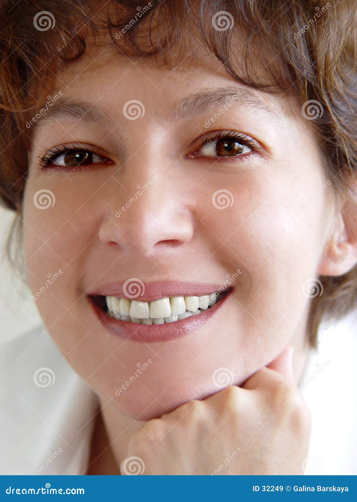 Smiling woman stock image. Image of hair, lifestyle, people - 32249