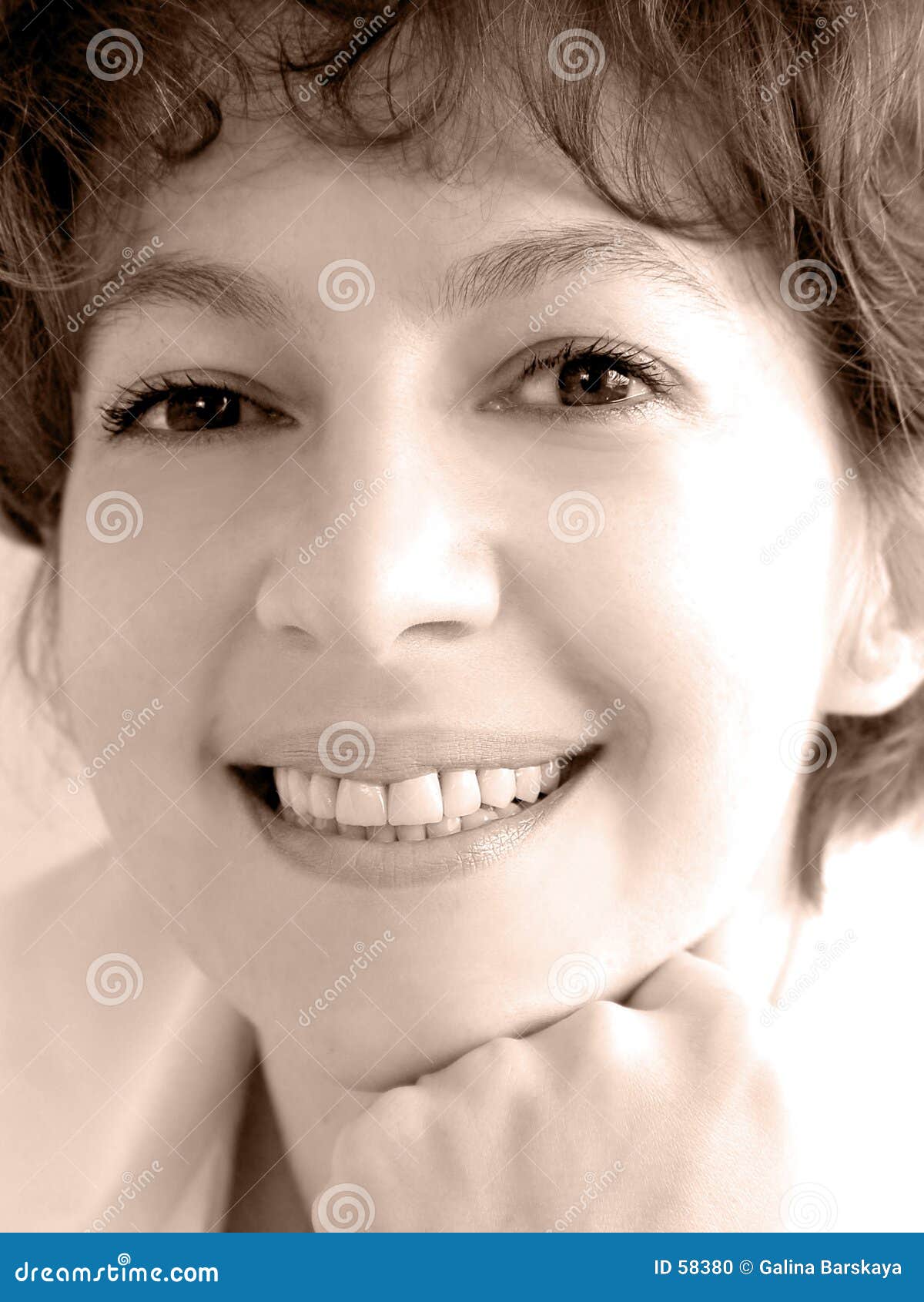 Smiling woman stock photo. Image of beauty, brown, healthy - 58380