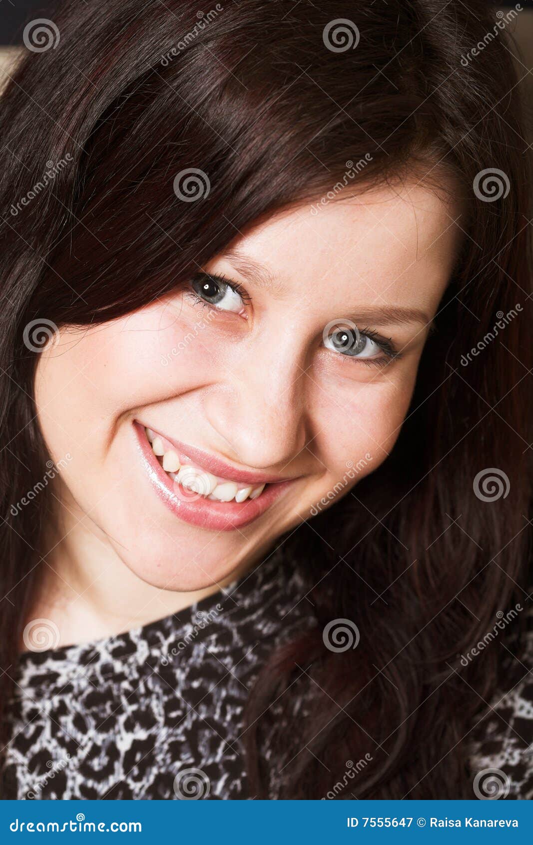 Smiling woman stock image. Image of cosmetics, beauty - 7555647