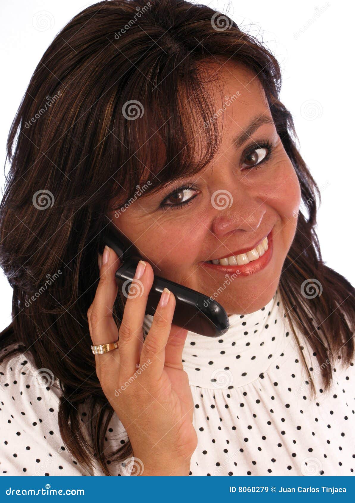 Smiling Woman Calling stock image. Image of call, indian - 8060279