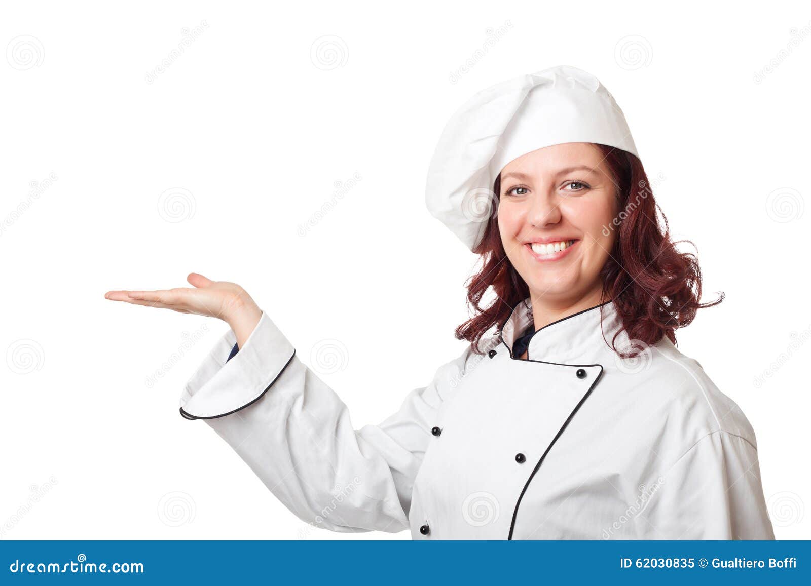Smiling woman chef stock image. Image of smiling, product - 62030835