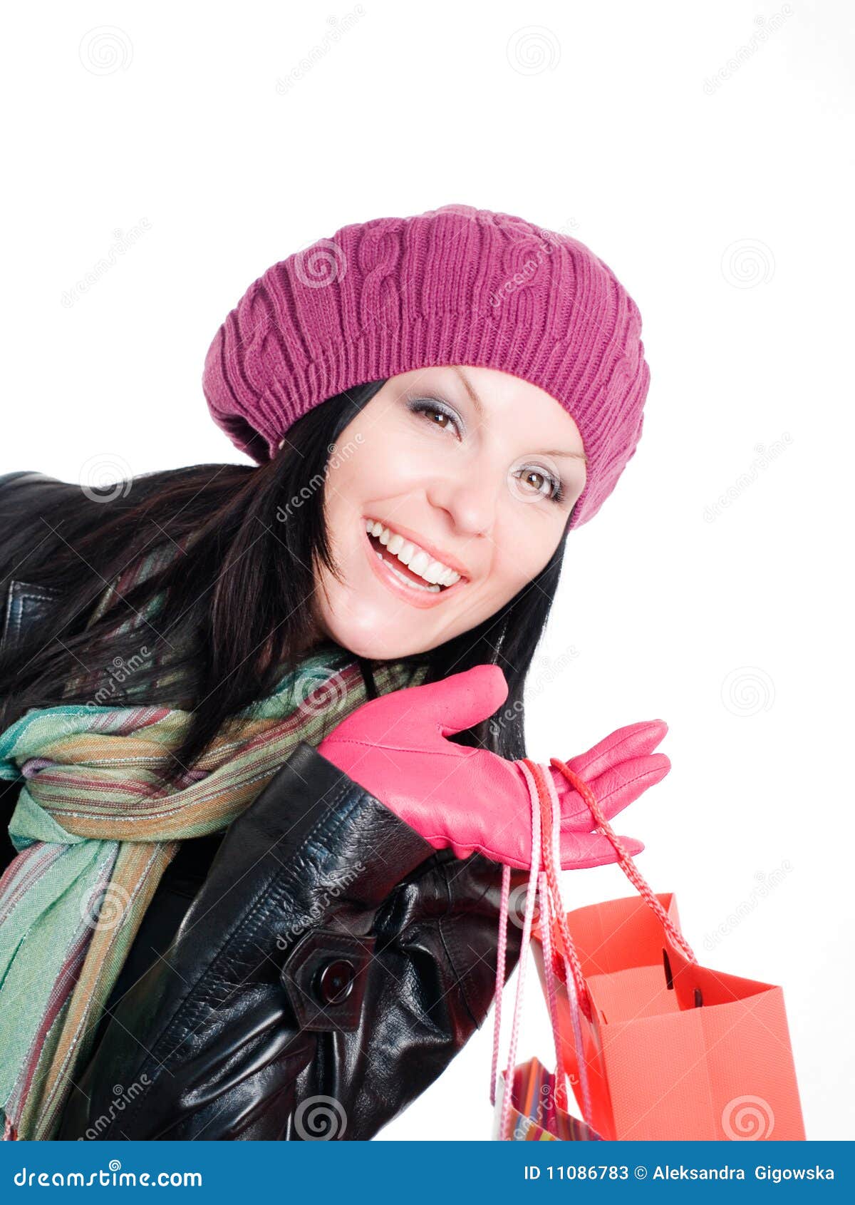 Smiling Woman in Fall Clothes Stock Image - Image of beautiful, clothes ...