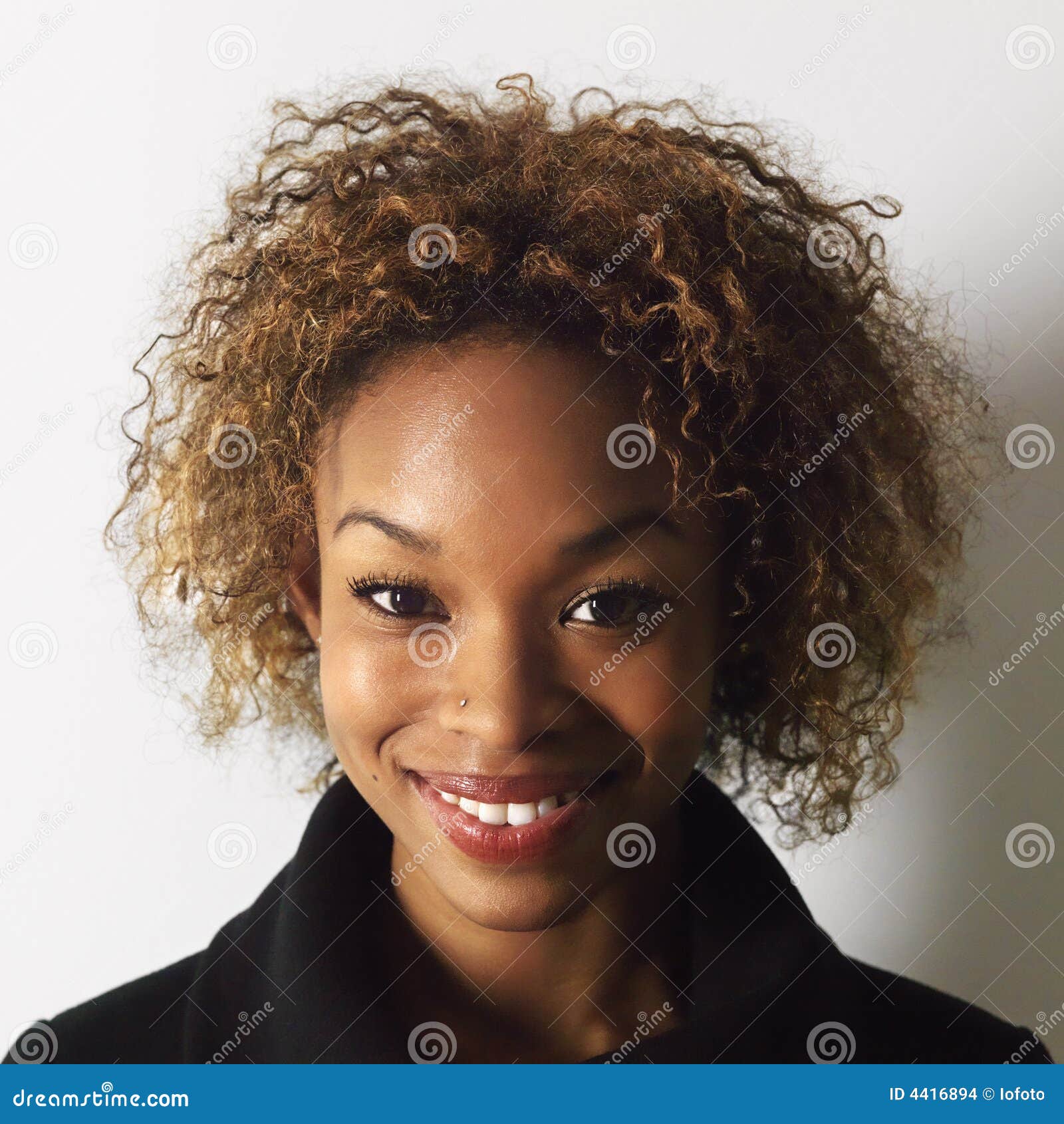 Smiling woman headshot stock photo. Image of beauty, pretty - 4416894