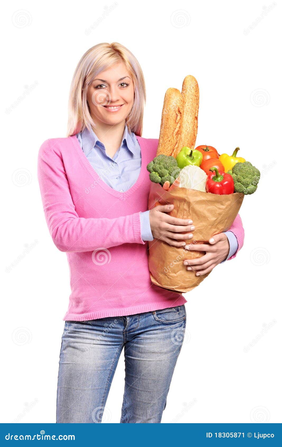 Smiling Woman Holding a Grocery Bag Stock Image - Image of lifestyle ... Smiling Woman Holding a Grocery Bag Stock Image - Image of lifestyle ...