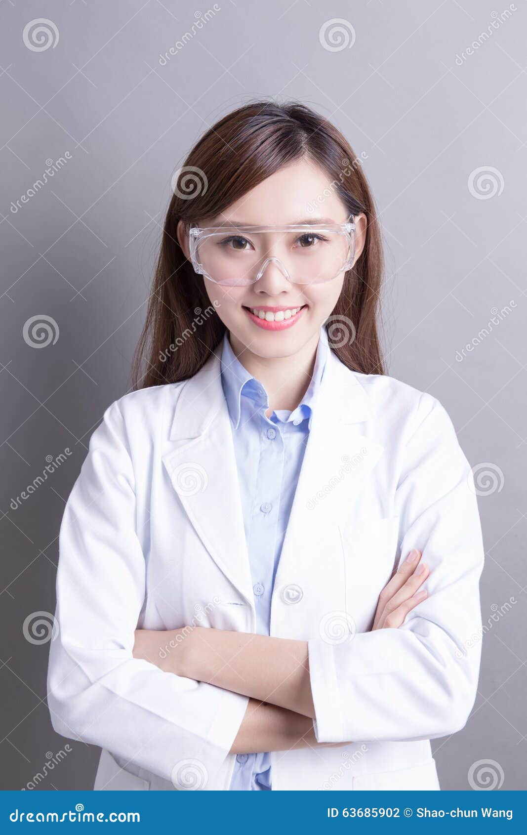 Smiling Woman Lab Technician Stock Photo - Image of chemistry ...